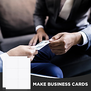 Lincia 200 Sheet Perforated Cardstock Paper 8-1/2" x 11" Printable Postcards Business Cards 6 Per Page Blank Cardstock 150 GSM Printable Postcards Compatible with Laser Inkjet Printer (White)