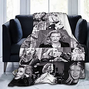 Cate Blanchett Collage Blanket Ultra-Soft Micro Fleece Lightweight Warm Throw Blanket Suitable for Bedrooms Sofa and Travel Air Conditioning