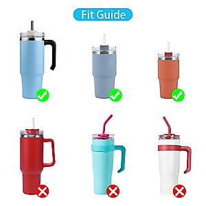 2Pcs Silicone Boot Sleeve for Stanley 40oz Quencher Adventure & IceFlow 30oz 20oz, Protective Water Bottle Bottom Sleeve Cover, Stanley Tumbler Cup Accessories, Pink