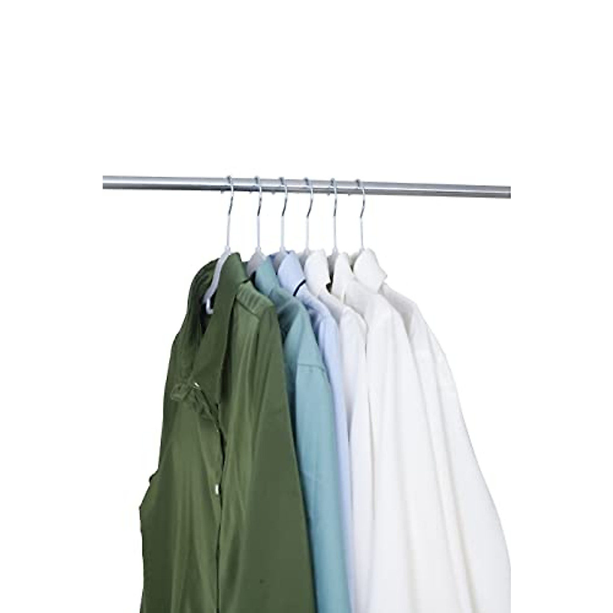 OranWood Gray Plastic Clothes Hangers 30pack Space Saving Coat Hanger,Non-Slip Pants Hanger,360° Swivel Hook Pants Hangers,0.2 inches Thickness, 16.5”L x 0.2”W x 8.6”H