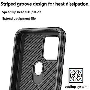 ONOLA Compatible with Moto G Stylus 5G 2021 Case with HD Screen Protector [ Not for G Stylus 5G 2022/ 4G 2021 ]Heavy Duty 3 in 1 for Motorola Moto G Stylus 5G 2021(Black, G Stylus 5G)