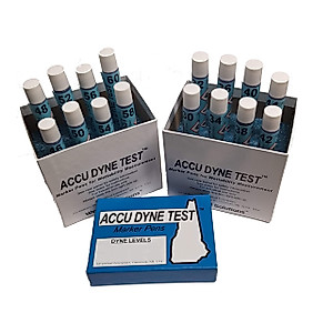 The Dyne Pen Test Essential Plus 32-50 for Plastic Films Sold by Kolorguide (10 Units kit)