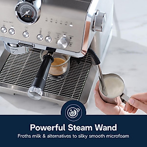De'Longhi La Specialista Opera Espresso Machine with Cold Brew, Commercial-style Steam Wand for Latte, Cappuccino, Built-in Grinder, EC9555M