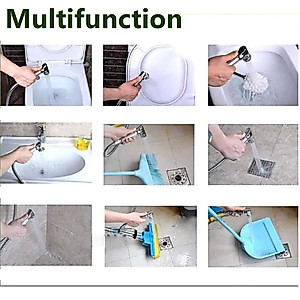 Stainless Steel Bidet Sprayer for Toilet, Handheld Cloth Diaper Sprayer, Bathroom Jet Sprayer Kit Spray Attachment with Explosion-Proof Hose, Great Water Pressure for Bathing Pets, Feminine Hygiene