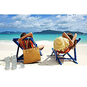 Hide Your Booze Flask and Funnel Kit Set - 8 oz Flask, 16 oz. Flask, 32 oz. Flask and Funnel - Secret Liquor Wine Cruise Travel Clear Hidden Flask Pouch