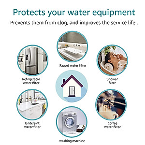 AQUA CREST AP110 Whole House Water Filter, Sediment Filter, 5 Micron, Replacement for 3M® Aqua-Pure AP110, Culligan® P5, APEC, GE FXUSC, Whirlpool®, Any 10" x 2.5" Home Water Filter, Pack of 10