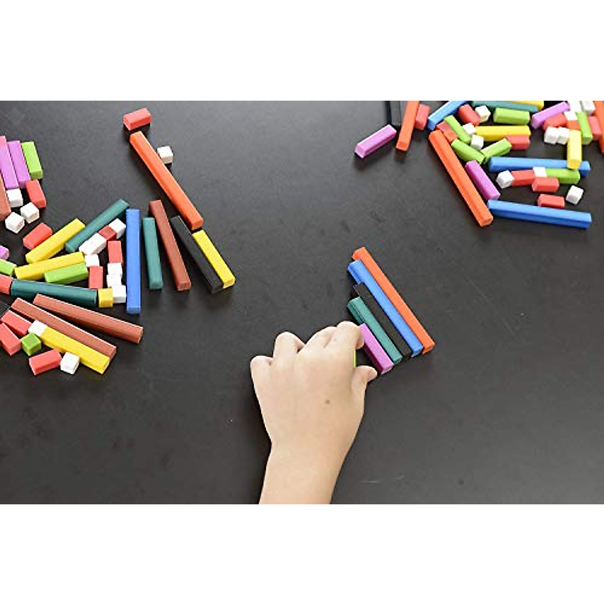 hand2mind Foam Cuisenaire Rods Individual Set, Math Manipulatives, Montessori Math Rods, Math Counters, Math Blocks, Counting Blocks, Montessori Math, Fraction Bars, Number Rods (Set of 74)