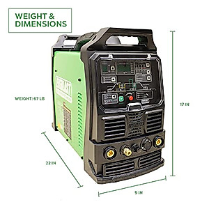 2021 PowerPro 256D DIGITAL 250 Amp AC/DC TIG Stick Advanced PULSE 60 Amp Plasma Multi-function Combo Welder