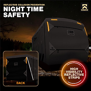 3rd Gen Motorhome RV Cover Class A, Anti-Tear 7 Layer APEX Fabric, Superior Class A Motorhome Cover, Camper RV Trailer Cover Includes Ladder Cover, Tire Covers, and Gutter Covers - Size 20-25 ft