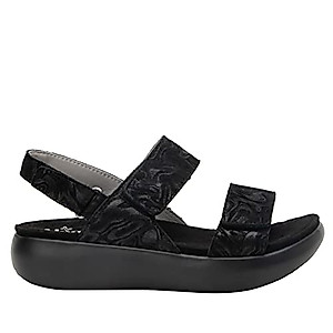 Alegria Women's Bailee Leather Sandal Topography 10.5-11 M US