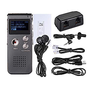 CYzpf 8GB/16GB Digital Voice Recorder Mini Portable Professional Dictaphone Stereo HD Recording Device with MP3 Player for Meetings Interviews and Lectures,Purple,16GB