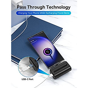 LVFAN USB C Portable Charger, 6600mAh Mini Power Bank Fast Charging, Portable Phone Charger Backup Battery for iPhone 15/15 Plus/15 Pro/15 Pro Max, Samsung S24/23/22, Android Device, and More
