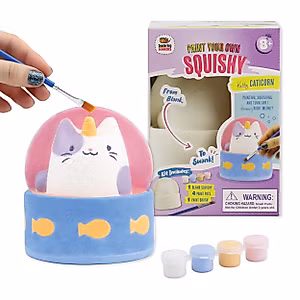 DOODLE HOG Caticorn Squishy Painting Kit - Squishy Toys for Kids, Squishies for Kids - Slow Rise Squishy Animals - Ideal Arts and Crafts, Gifts for 8-12, Girls & Boys, Easter Basket Stuffers