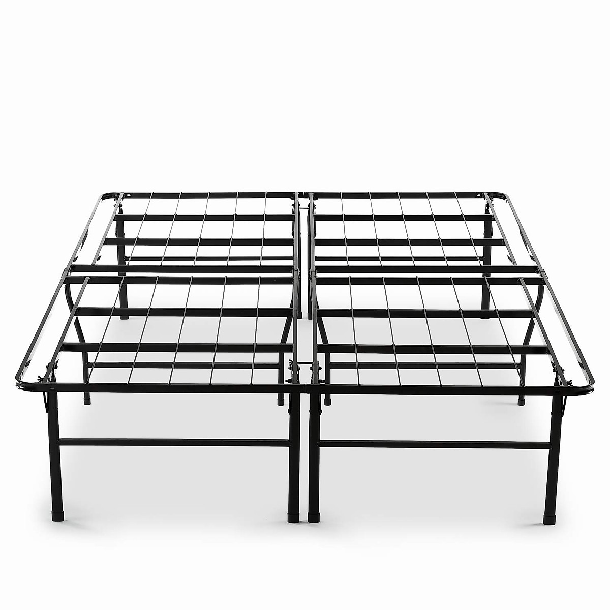 Zinus Casey 18-Inch SmartBase Mattress Foundation | 4" High Extra for under bed storage | No box spring required | Queen & Headboard Bracket, Set of 2 for use with 18 inch Premium Smartbase