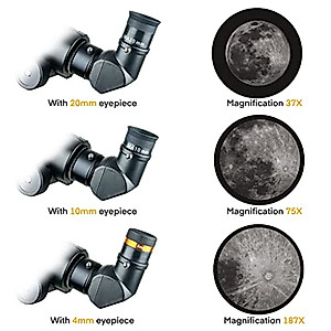 SpectrumOI Telescope for Adults and Kids, 70mm Maksutov Telescope for Adults Astronomy, Telescope for Kids 8-12 Telescopio for Astronomical Exploration and Kids' Fascination with Astronomy,AZ Mount