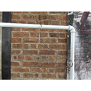 NAHANCO SLD-18, 18” High Polished Chrome Chic Shirt Hanger (Pack of 100)