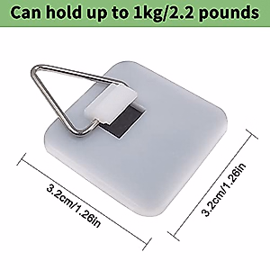 Upgraded Adhesive Plate Hanger,YuCool 40 Pcs Invisible Vertical Holders for Pictures Wall Decor Photos