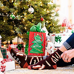 Lavley If You Can Read This - Funny Socks Novelty Gift For Men, Women and Teens (Bacon)