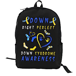 Down Syndrome Awareness Classical Basic Travel Backpack Fashion Backpack Large Capacity Laptop Backpacks Lightweight College Bookbag Adjustable Shoulder Strap Daypack