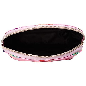 Juicy Couture Women's Toiletries Bag - Cosmetics Dome Bag for Travel, Multifunctional Organizer Pouch, Rainbow Heart
