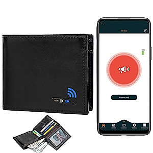 SMART CC Anti-Lost Wallet for Men,Mens Wallet with GPS Position Locator & Finder Tracker
