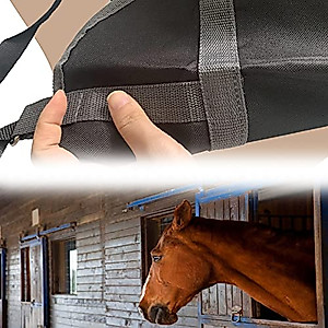 Slow Feeder Hay Bag - Hay Storage Net for Horse Donkey Goat, Adjustable, Super Tough to Reduces Waste (2 PCS)