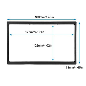 Terisass Double DIN Installation Dash Kit 7in PST Thick Car Stereo Radio Mount Frame Trim DVD Navigation Frame Universal for 178x102MM