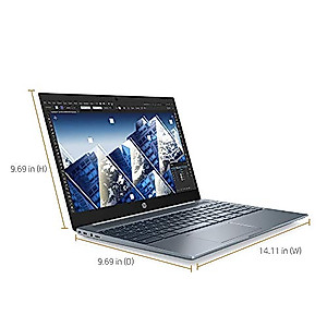 HP Chromebook 15.6" Full HD 1920 x 1080 Touchscreen Intel Core i3-8130U Intel UHD Graphics 620 4GB SDRAM 128GB eMMC Audio by B&O Ceramic White/Cloud Blue Backlit Keyboard Chrome OS (Renewed)