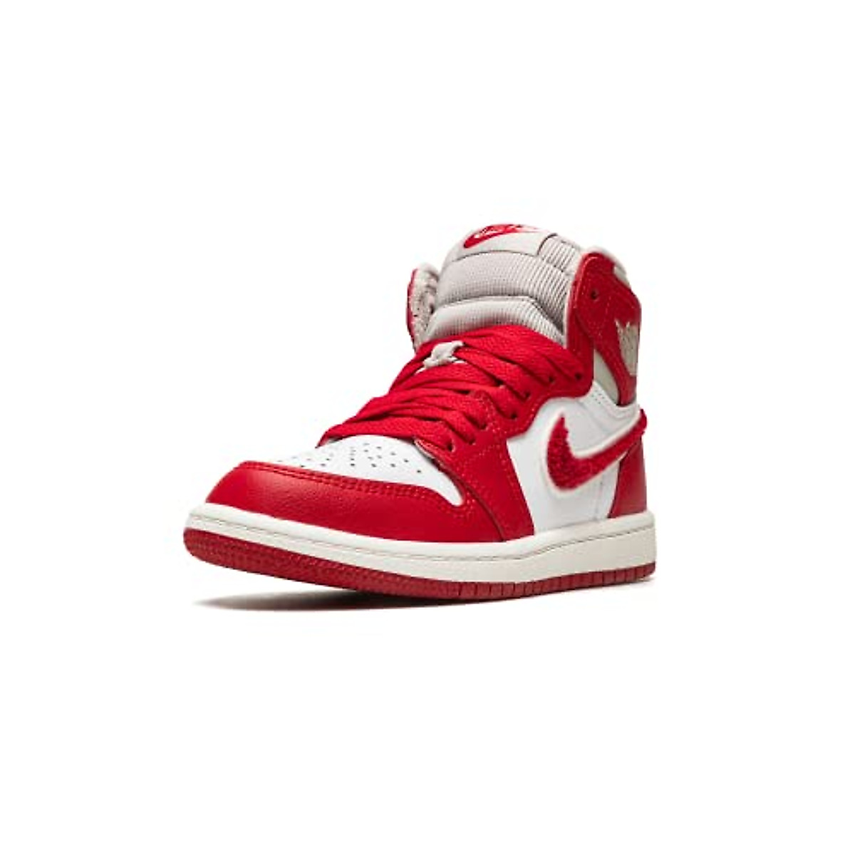 Jordan Boy's Jordan 1 High OG (Little Kid) Light Iron Ore/Varsity Red/Sail 2.5 Little Kid M