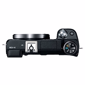 Sony NEX-6L/B Mirrorless Digital Camera with 16-50mm Power Zoom Lens and 3-Inch LED (Black) (Renewed)