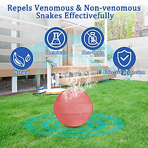 YJOO 12 Pack Snake Repellent for Yard Powerful, Natural Snakes Balls for Repelling Snakes Rats and Other Pests, for Outdoor Indoor Lawn Garden Camping Fishing