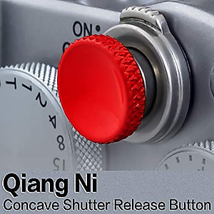 Soft Shutter Release Button (2 Pack/Red) high-end Pure Copper Camera Shutter Button