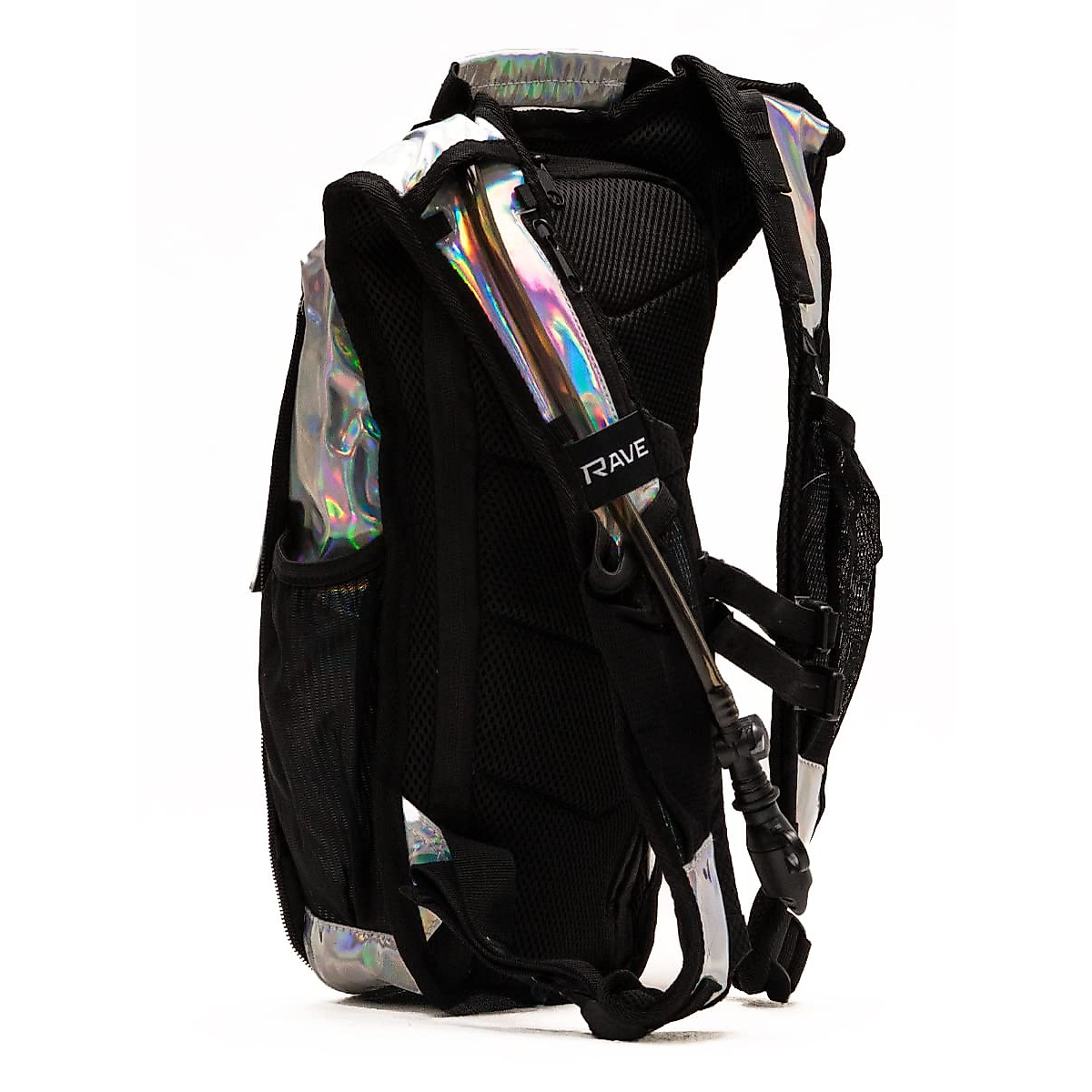 RaveRunner® Anti-Theft Hydration Backpack | Rave Hydration Pack, Festival Water Bag, Hydropack Rave, Hydration Pack EDC (Holographic)