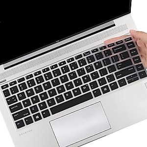 Keyboard Cover for 14" HP ProBook 440 445 G9 G5 G6 G7 G8 G10, HP ProBook 430 G5, HP ProBook x360 440 G1, HP ProBook 640 G4 G5 G7 G8 Keyboard Protective Skin (Not fit 430/440/640 G1 G2 G3) -Black