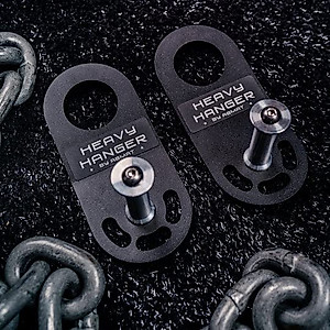 Heavy Hangers for Resistance Band Exercises While Power Lifting for a Full Body Workout. Heavy Duty, Easy to use, Portable, Exercise Band Attachment..