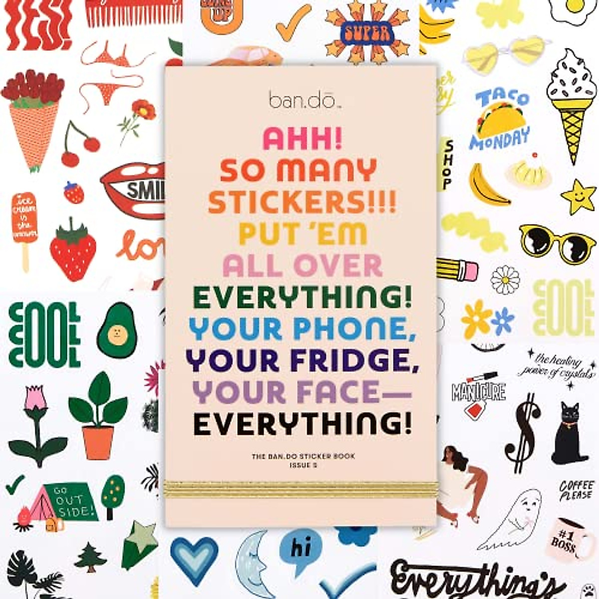 ban.do Planner Sticker Book with 700+ Unique Stickers for Journals