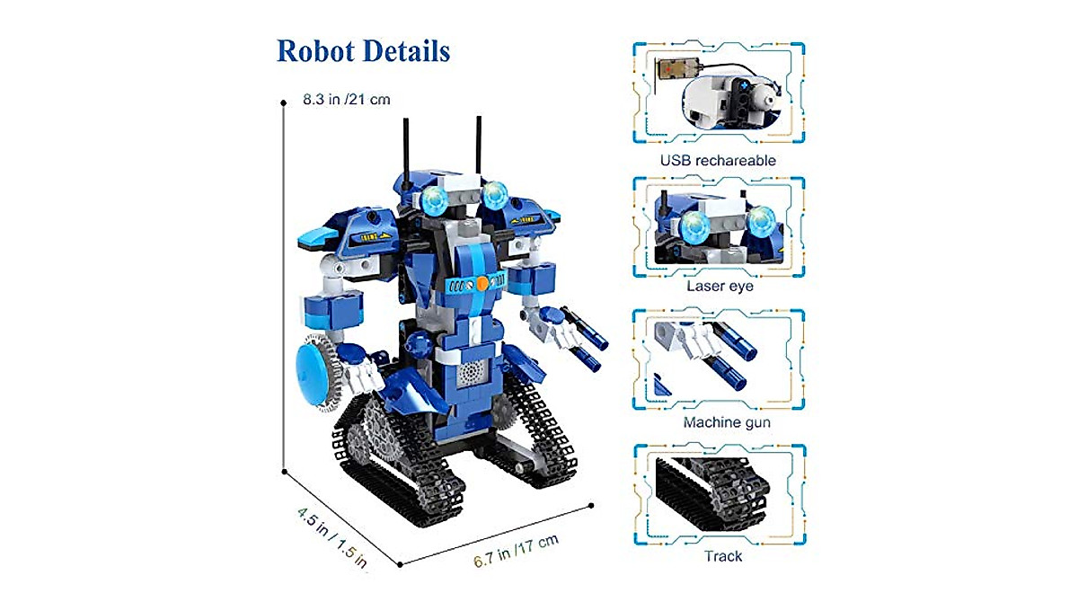 Yerloa Robot Building Kit for Kids 6-12 | STEM Educational Robot Toy