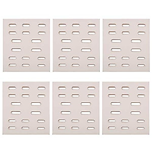 GasSaf Ceramic Radiant Replacement for Bakers & Chefs, SAMS & Turbo, Fiesta, Grand Hall, Members Mark Gas Grill (8" x 7.25")(6-Pack)