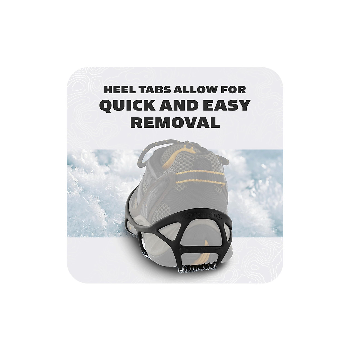 Yaktrax Hiking and Walking Traction Cleats for Snow, Ice, and Rock (Medium/Large)