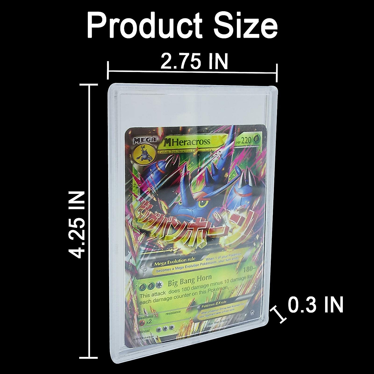 tutata Full Protect Trading Card Holder 10 PACKS Rigid Baseball Card Case for Standard Cards