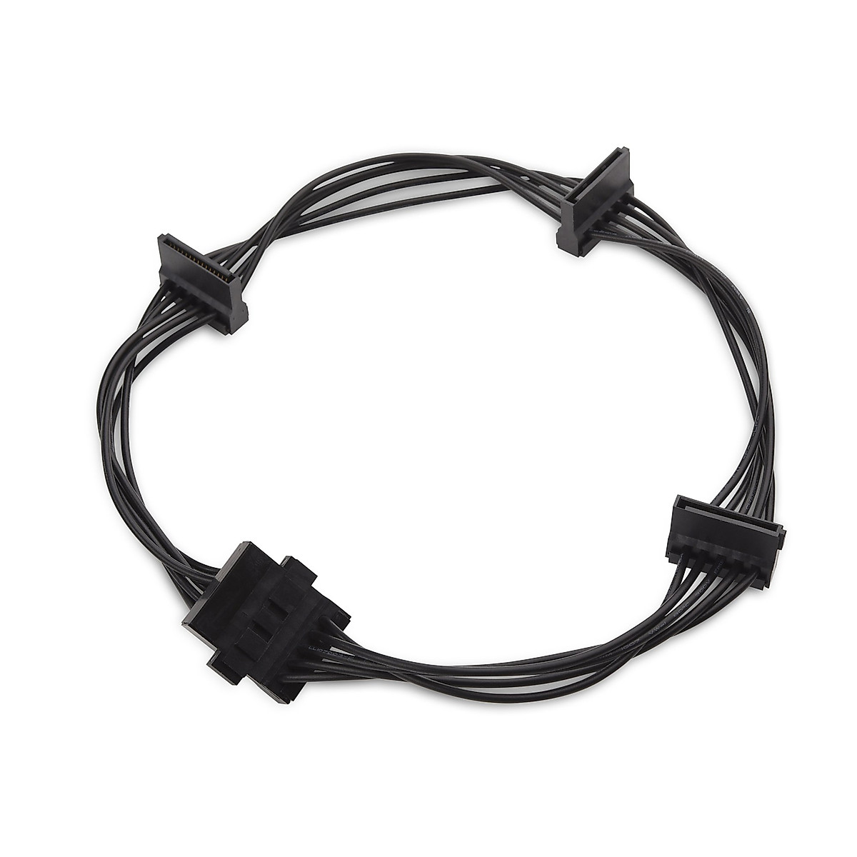 Cable Matters 2-Pack 15 Pin SATA to 4 SATA Power Splitter Cable - 18 Inches