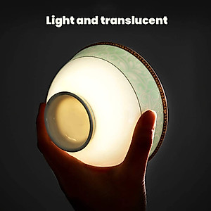 Tabletop Dinner SetsHome Tableware Set Ceramics Dinner Sets, Plate/Bowl/Soup Pot | 62 Pieces Upscale Bone China Dinnerware Set - Green Pattern Porcelain Combination Set for Restaurant