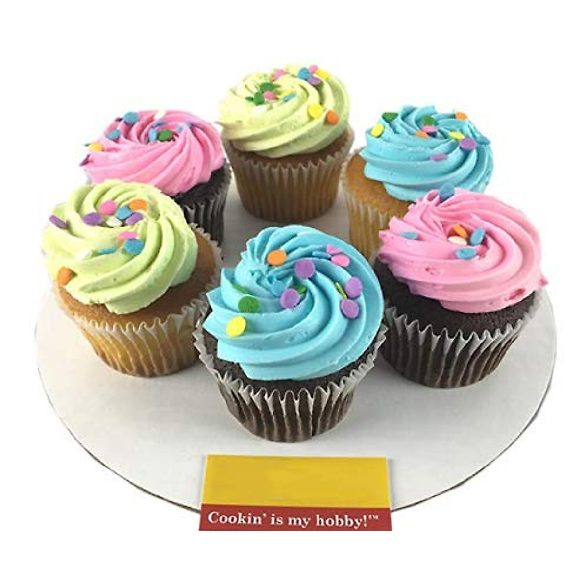 LEGLO Round Greaseproof Cake Boards – White Cake Circle Base, 6/8/10/12 inch, 5 of Each Size