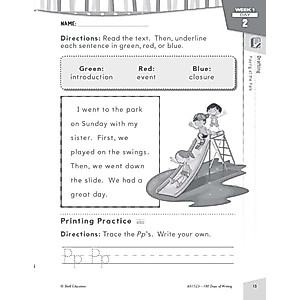 180 Days of Writing for Kindergarten - An Easy-to-Use Kindergarten Writing Workbook to Practice and Improve Writing Skills (180 Days of Practice)