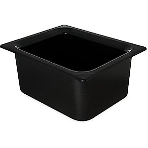 Carlisle FoodService Products CM110103 Coldmaster Insulated Food Pan, 1/2 Size, 6 quart, Black