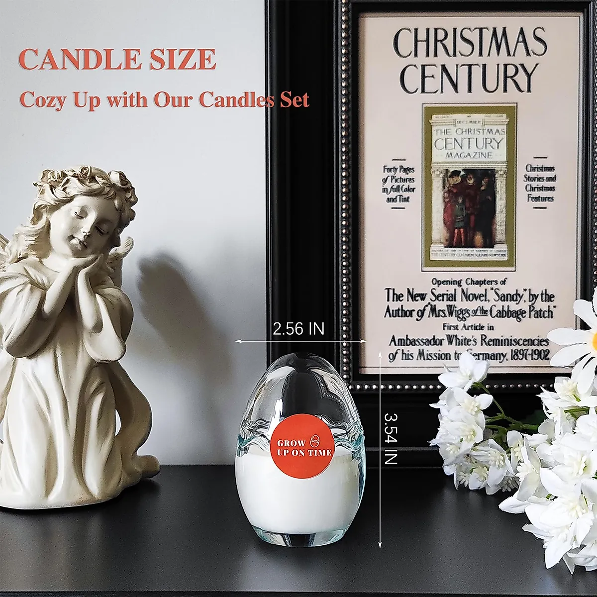 Aromagic 2 Pack Scented Candles Gift Set,Easter Candle Gifts Set,Glass Jar Candle for Home Scented,Sea Salt & Sage+Cream Bakery,Valentine's Day Anniversary Birthday Gift,50 Hours Long Burning