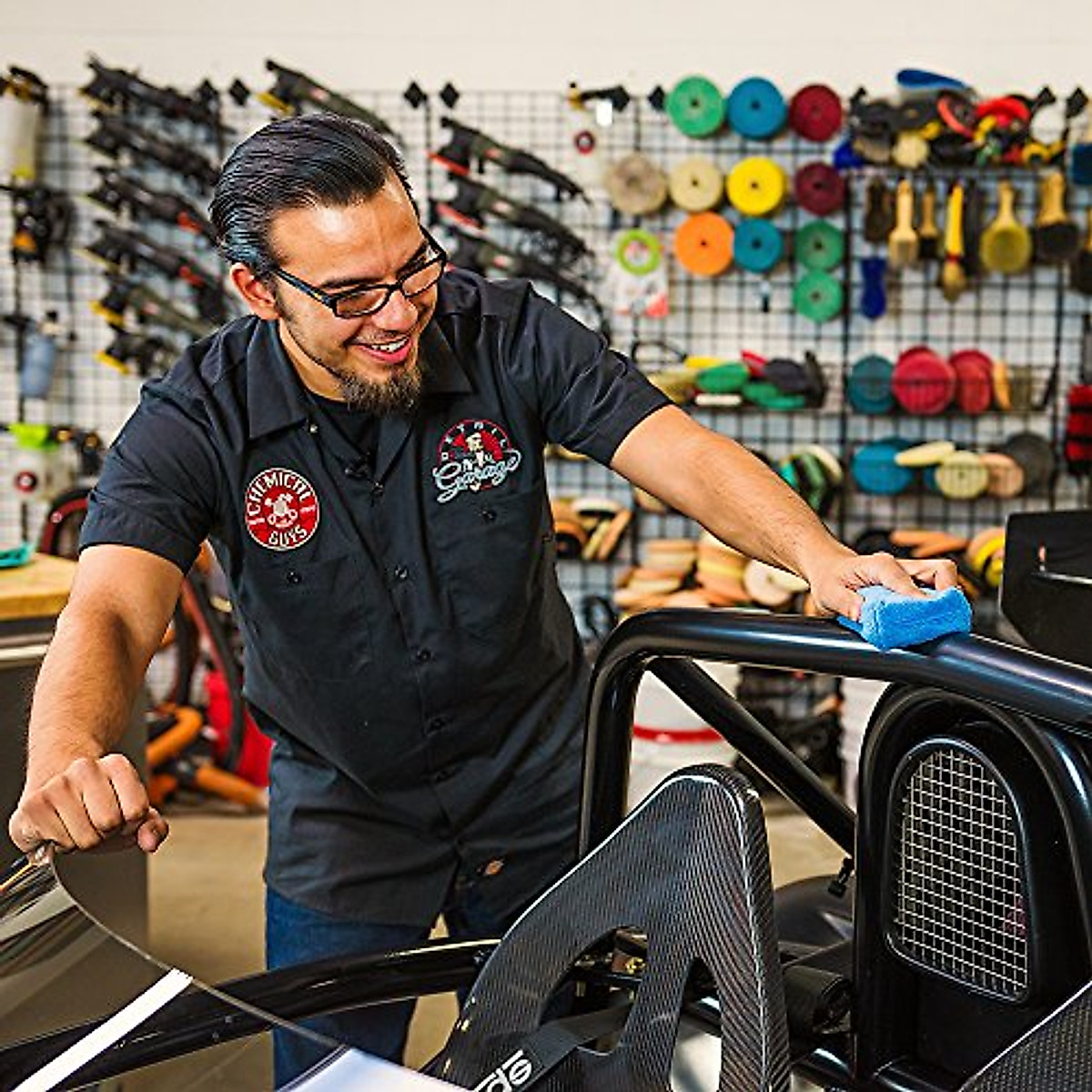 Chemical Guys MIC_292_08 Premium Grade Microfiber Applicators, Blue (Pack of 8)