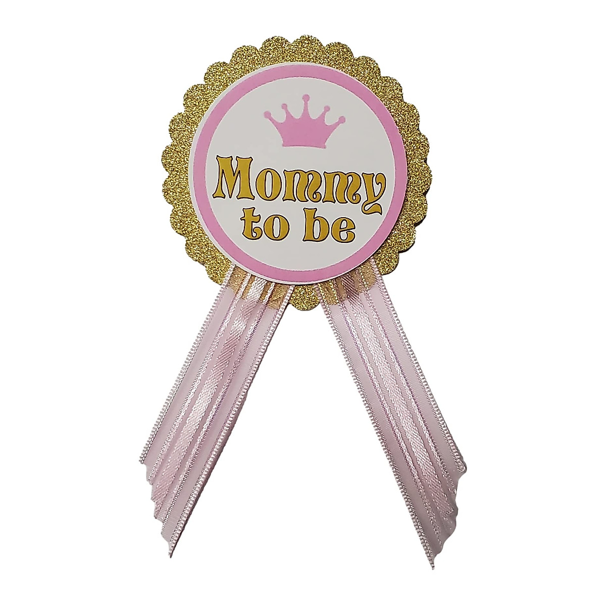 Daddy to Be Pin Princess Mommy to Be Baby Shower dad to wear at Baby Shower, Pink & Gold, It's a Girl, Baby Sprinkle
