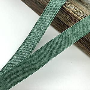 10/15/20/25mm 5yards Lime Green Lace Elastic Ribbon Fold Over Neon Green Lace for Sewing Lace Trim Waist Band