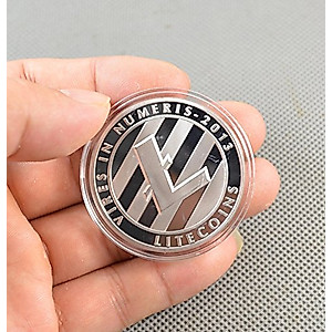 Silver Plated Commemorative Litecoin Collectible Iron Miner Coin - One Item w/Random Color and Design